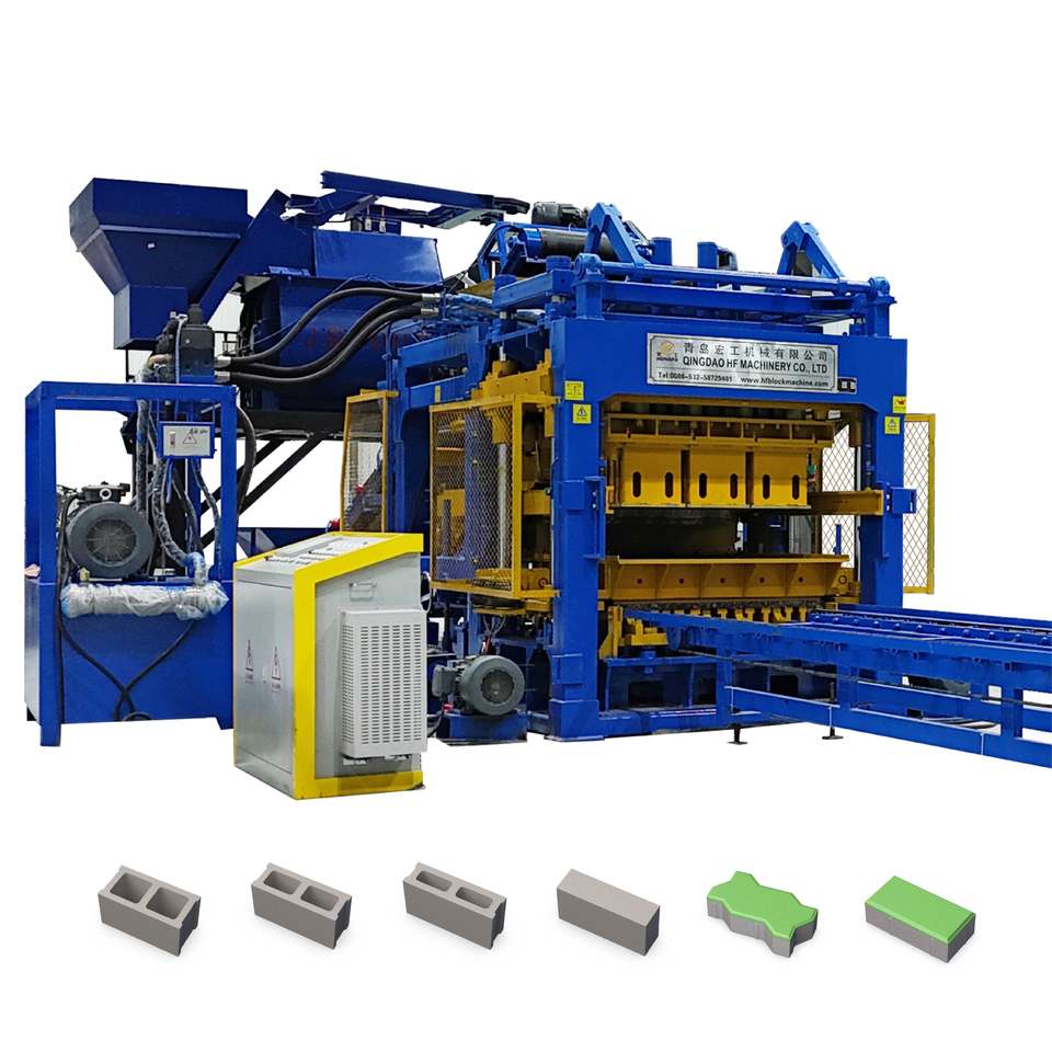HF QT15-15 Cement Block Making Machine with Different Molds for Sale ...