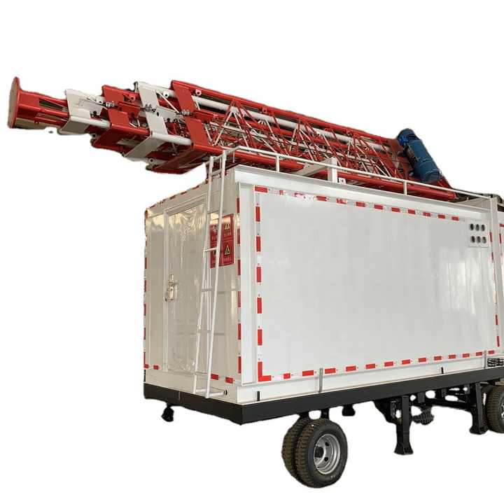 COW Cell on Wheels - Telecommunication Tower on Heavy Trailer