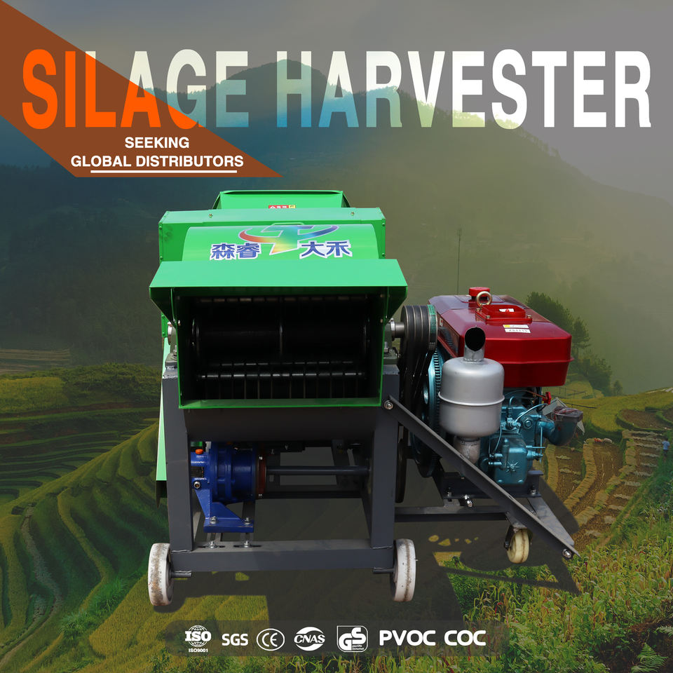 Cost Effective 9RSJ-6CY Fully Automatic Diesel Forage Silage Chopper ...