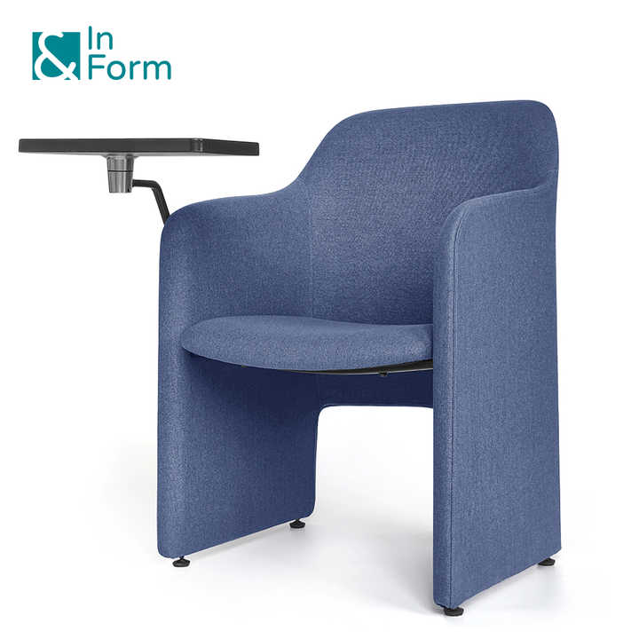 Foldable Writing Pad Tablet Upholstered ArmChair Nordic Design School ...