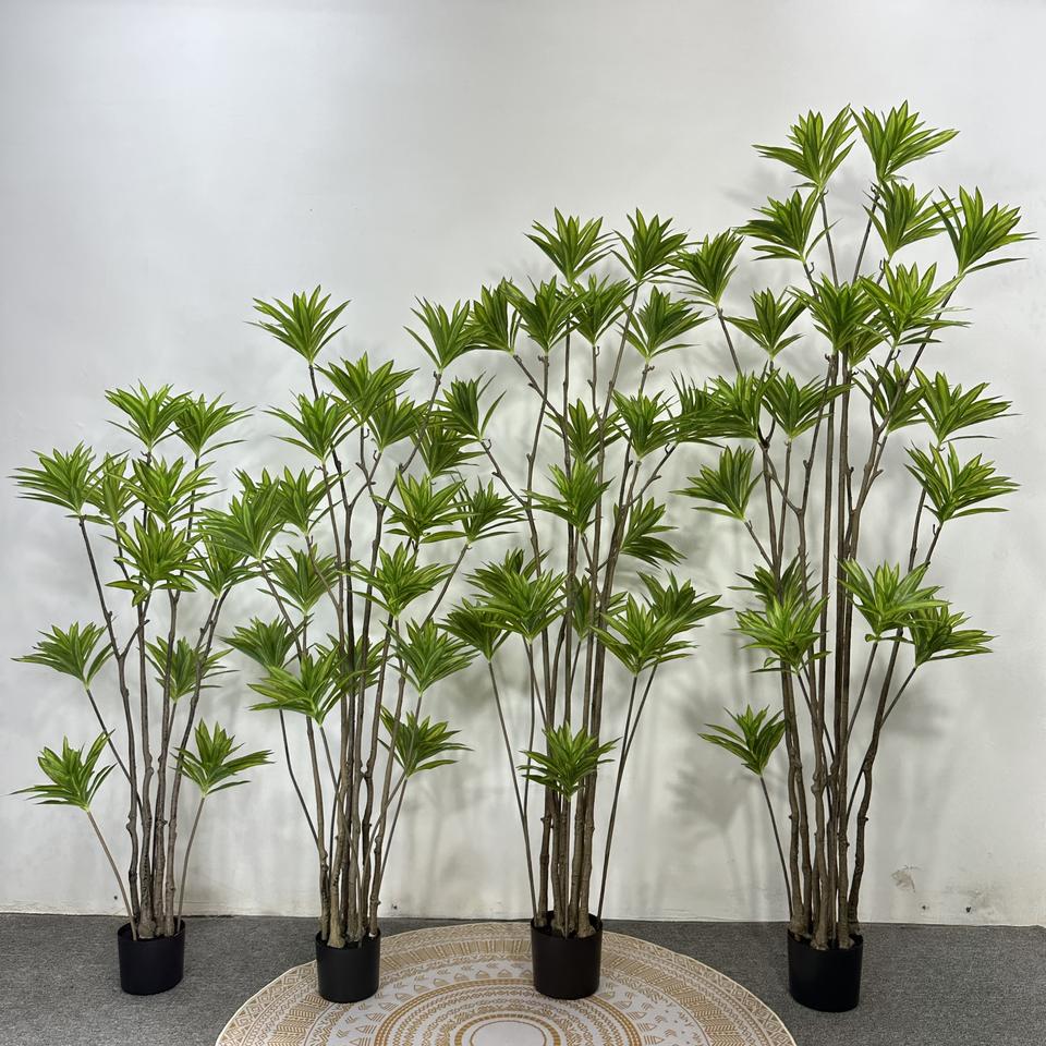 Simulated Green Lily Bamboo Potted Plants Indoor Living Room Hotel ...