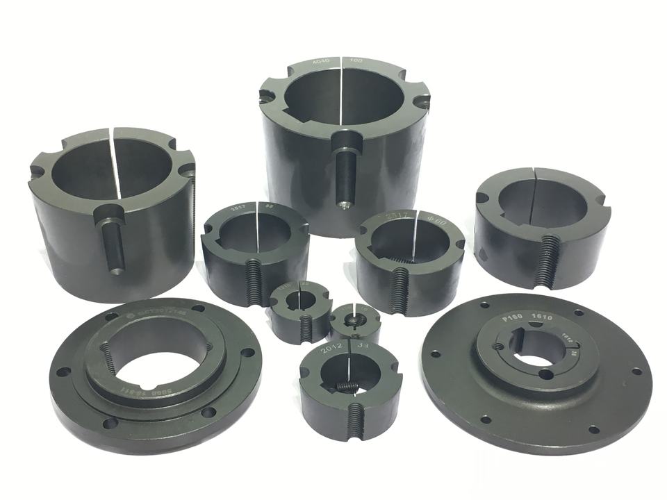 Taper Lock Bolt on Flange – QD Type JA-16MM Cast Iron Bushing, Black ...