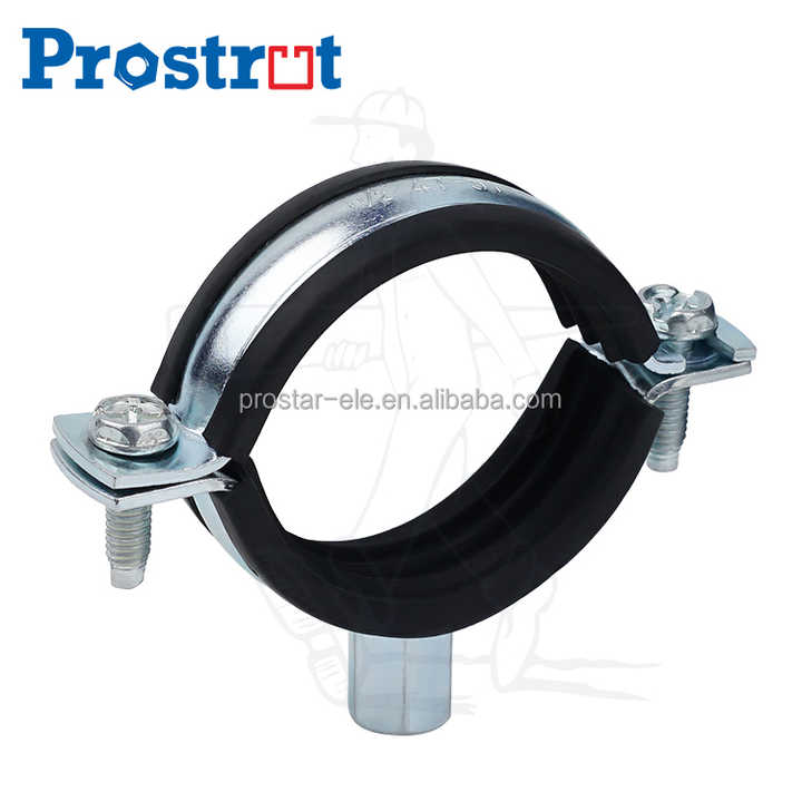 20-25mm M8+M10 Two Screw Pipe Clamp with EPDM Rubber Lined Pipe Clamp| Alibaba.com