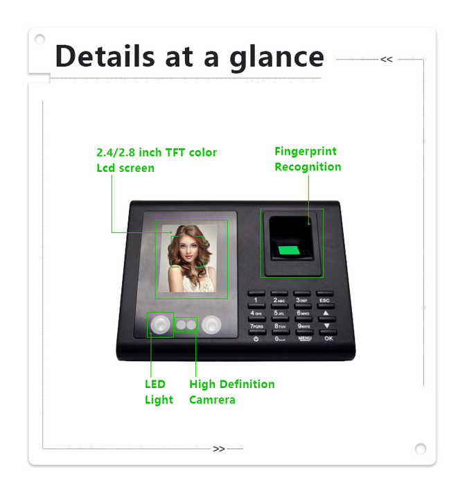 Sim Card Biometric Attendance Machine Rfid 4G Cloud Software Face ...