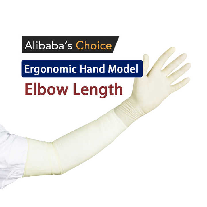 Elbow Length Gynecology Gloves - Durable Latex Protection