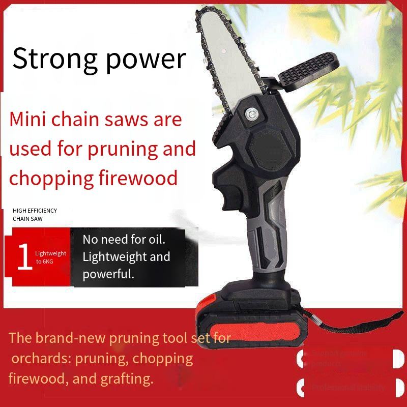Small Lithium Mini Powered Chain Saw Battery Operated Cordless Electric ...