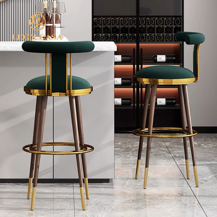 Luxury Modern Gold Bar Stool Personality Household Stainless Steel ...
