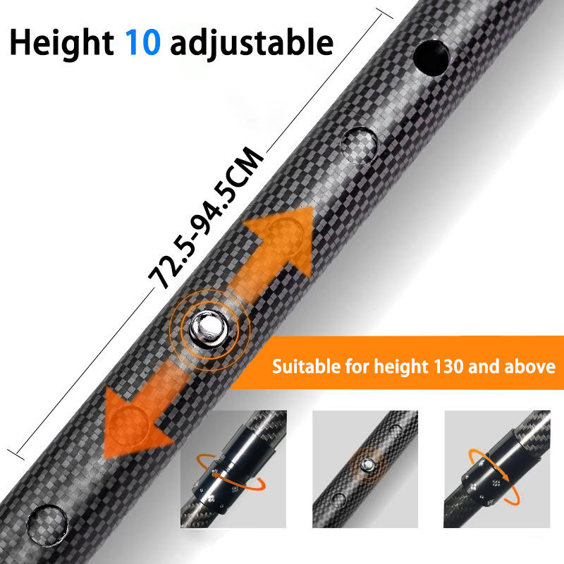Carbon Fiber Anti-Fall Walking Stick for Elderly Non-Slip Telescopic ...