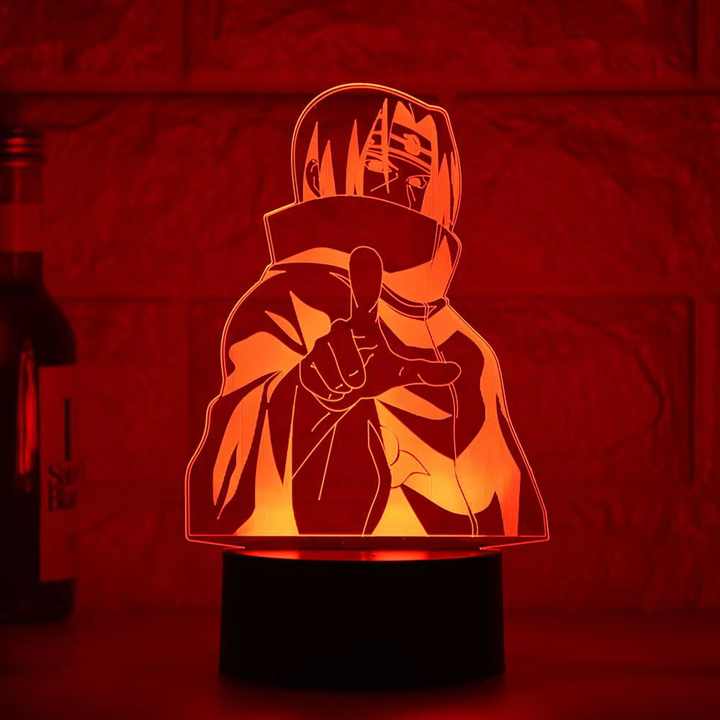 Anime Sakura Itachi Uchiha Akatsuki Kakashi 7 Colors 3D USB Touch LED ...