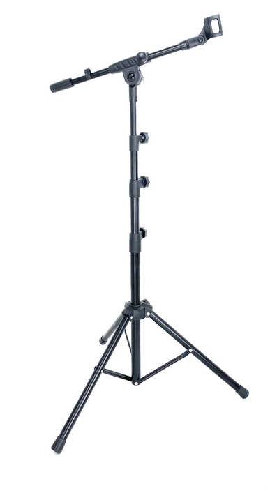 Professional Metal Microphone Floor Stand - Portable & Extendable
