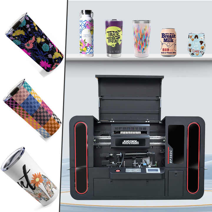 Jucolor Rotary Printer for Bottles Tumblers Thermos Cups Printing ...