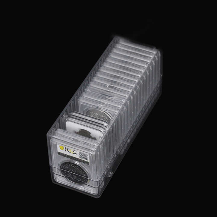 Wholesale blue red clear transparent Storage Box graded coin Plastic ...