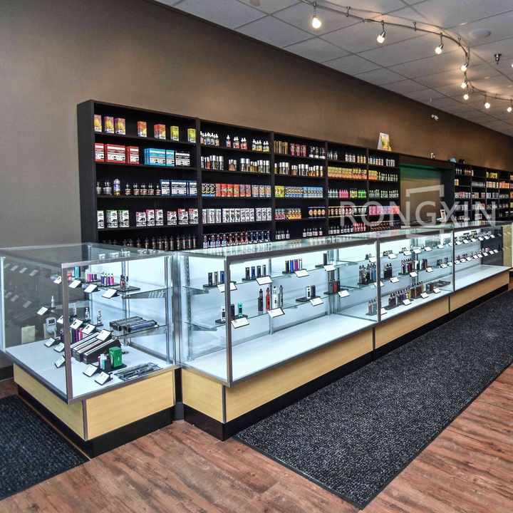 v Cigarette Shop a Interior Design Wood P Display Cabinets E Decoration ...