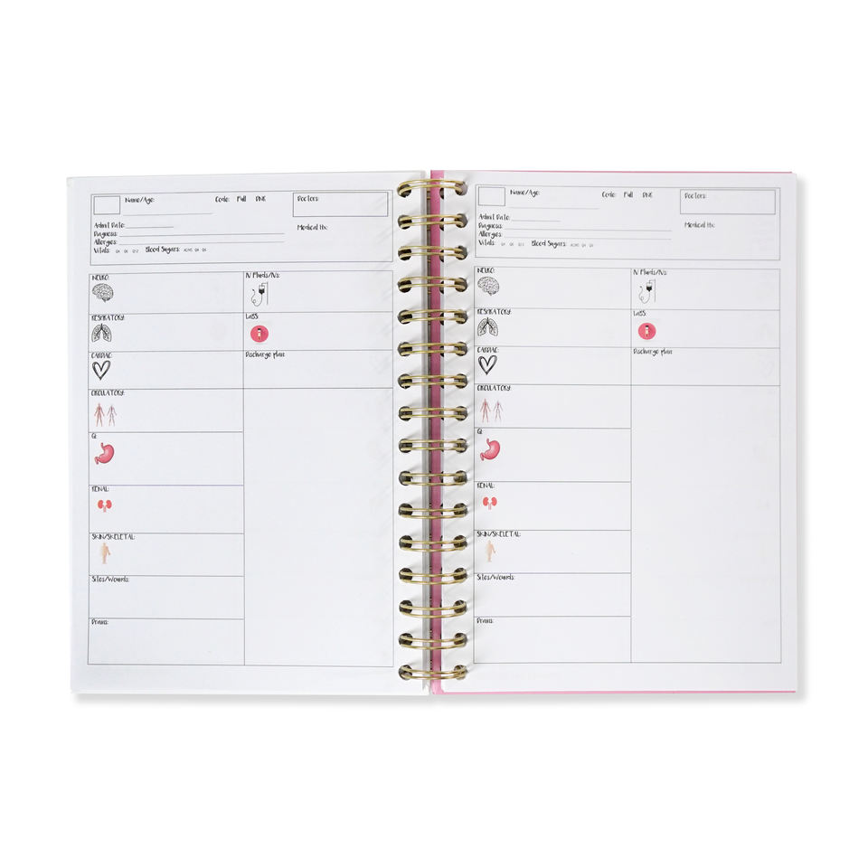 2026 Custom Printing Spiral-Bound Paper Nursing Book Nurse Student ...
