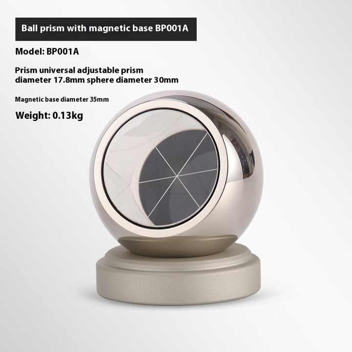 Total Station Spherical Prism Head Measurement Magnetic Base Prism ...