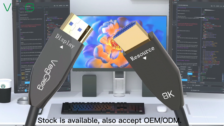 Ultra High Speed HDMI Cable - 48gpbs 8K 4K 100FT AOC