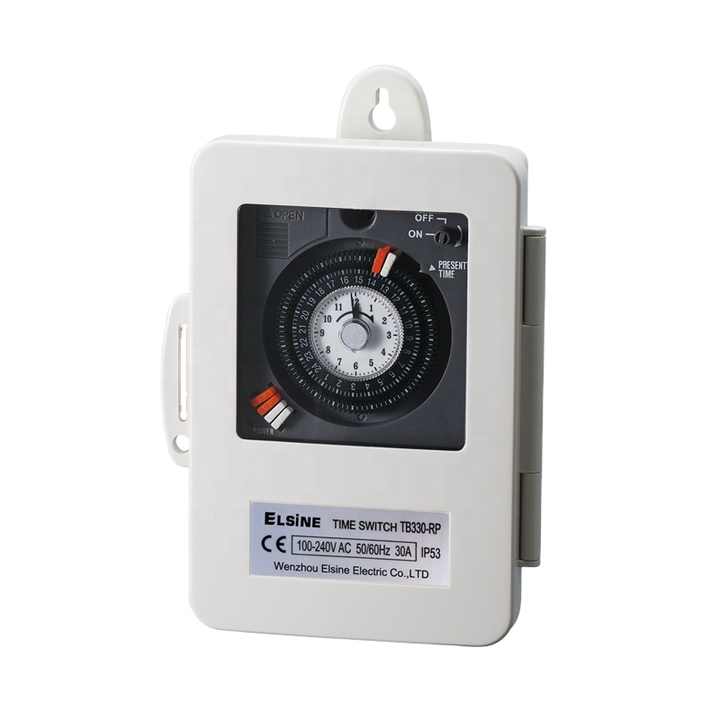 Waterproof 30A Heavy Current 24 Hour Mechanical Timer Switch TB330-RP