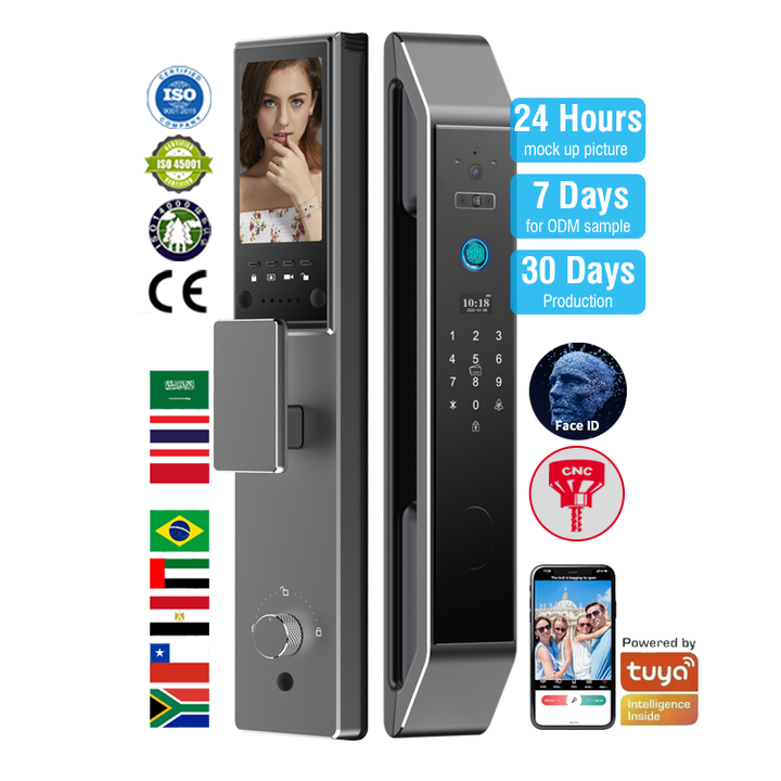 Te'an Network Electric Door Lock Fingerprint Password Key Card Reader ...