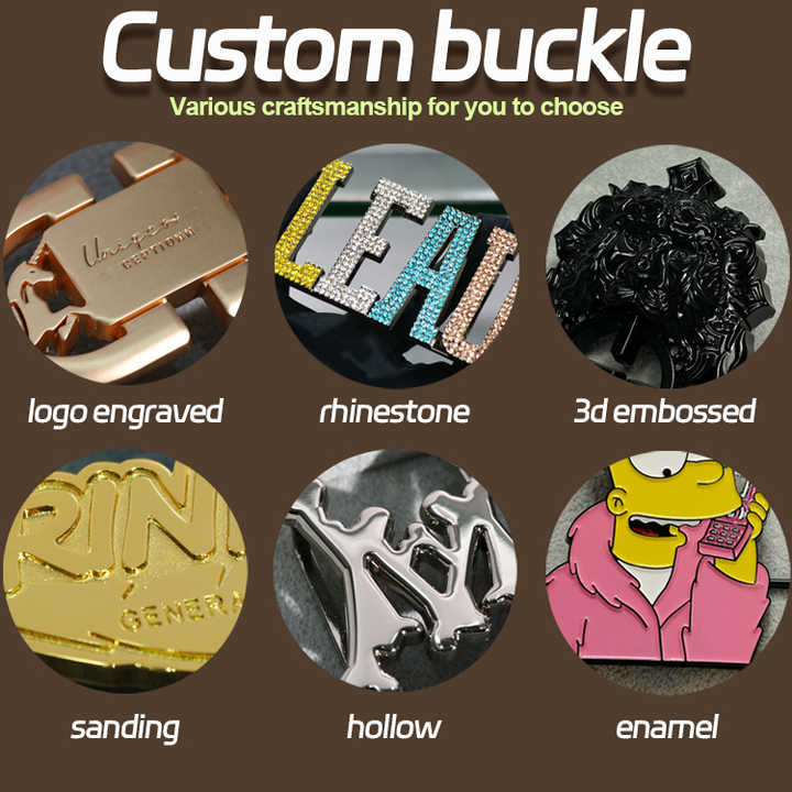 Personalized Logo 3D Custom Metal Buckle Various Colors Styles ...