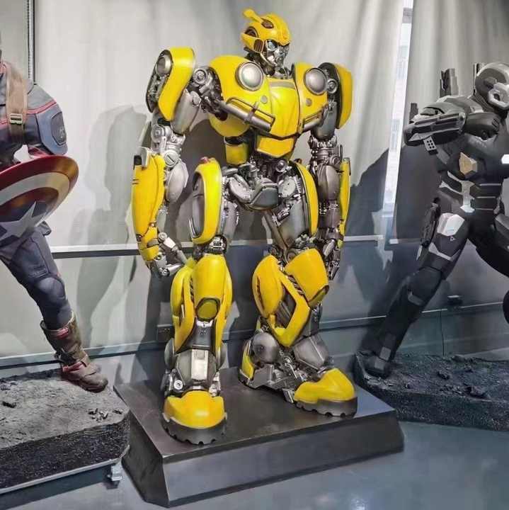 High-end Customized Life Size Resin Mavel Movie Bumble-bee Sculpture ...