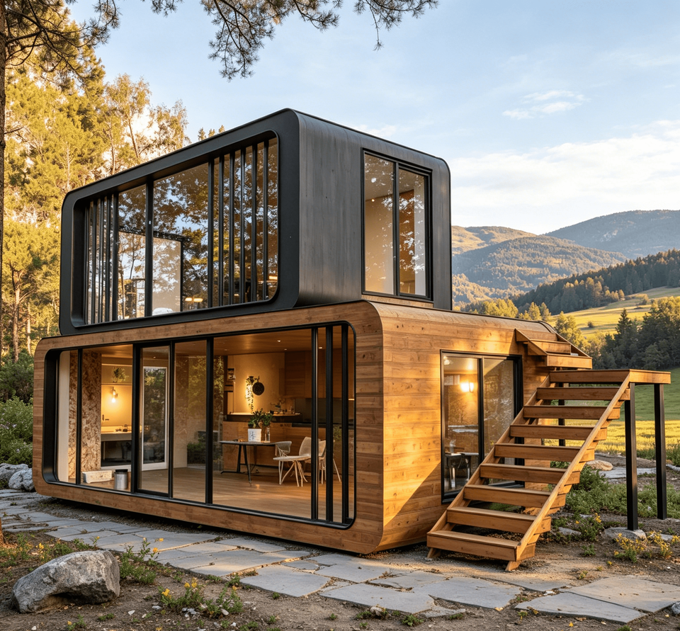 Luxury Space Capsule House Modern Mobile Tiny House Prefabricated ...