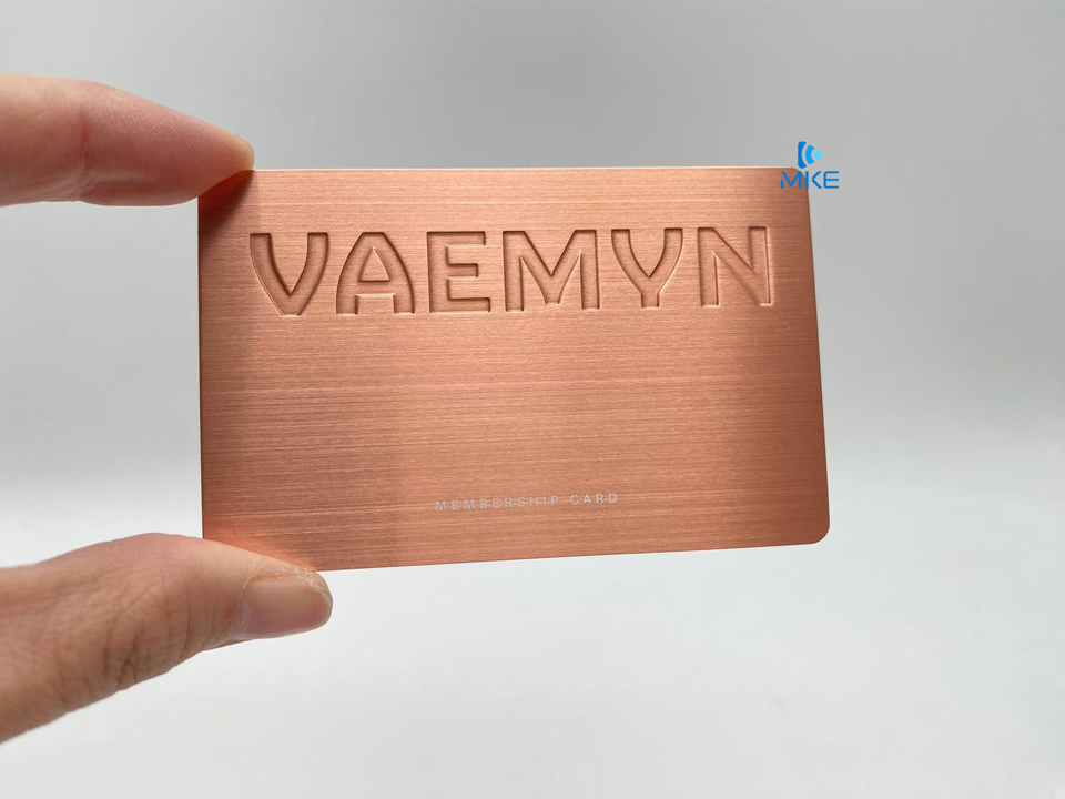 Custom Visit Membership Metal Business Cards 0.8mm Thick