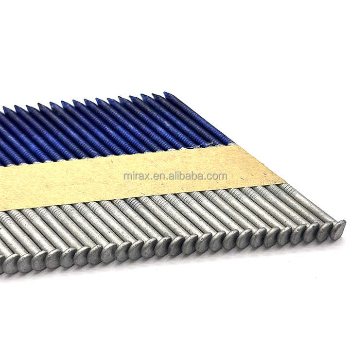 34 Degree d Head Paper Strip Nails Galvanized Framing Nails for Wood ...
