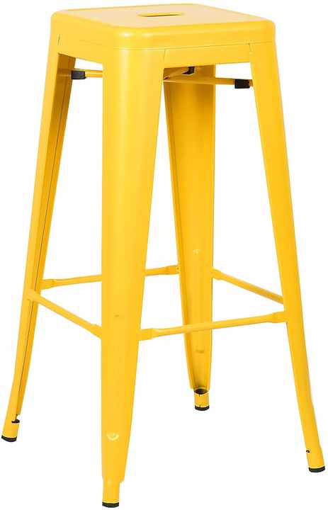 Durable Backless Industrial Style Stackable Metal Bar Stools