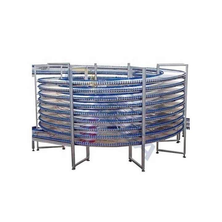 Spiral Cooling Conveyor Tower Spiral Freezer And Chiller For Food Hot ...