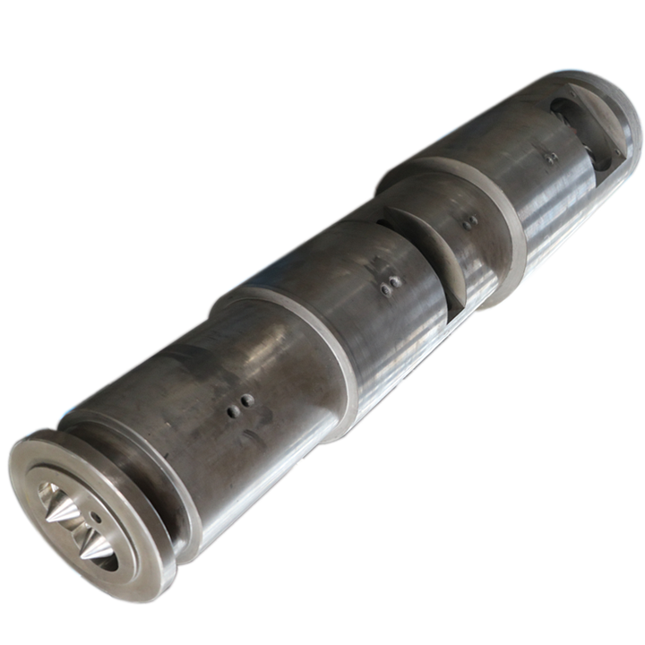 PVC Plastic Extruder Conical Twin Screw Barrel Bimetallic