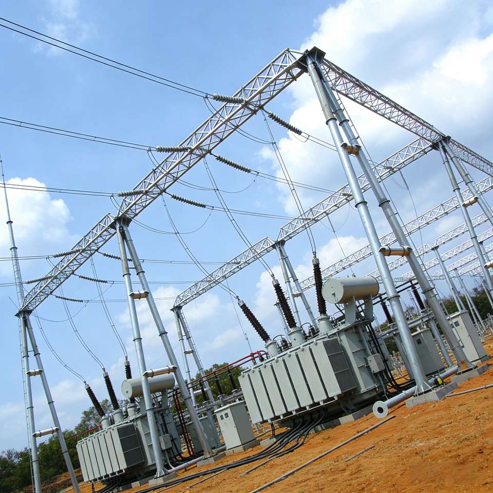 Substation Steel Structure Frame with Hot Dip Galvanizing Seismic ...