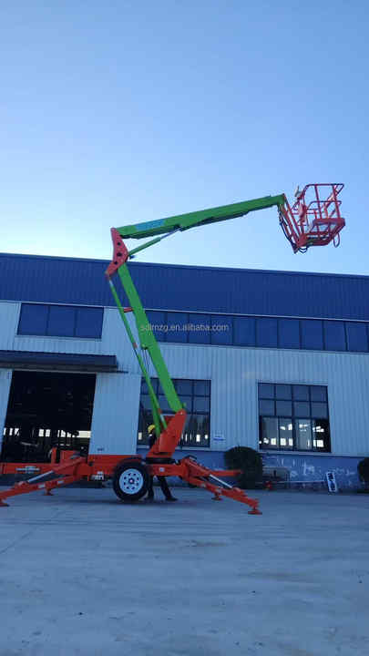 Tow Behind Cherry Picker Lift 8m-24m Trailer Mounted Boom Platform ...