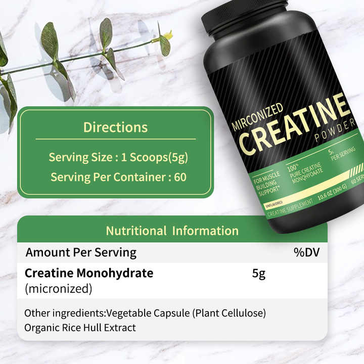 White Label Supply Creatine Monohydrate Fast Muscle Building Micronized ...