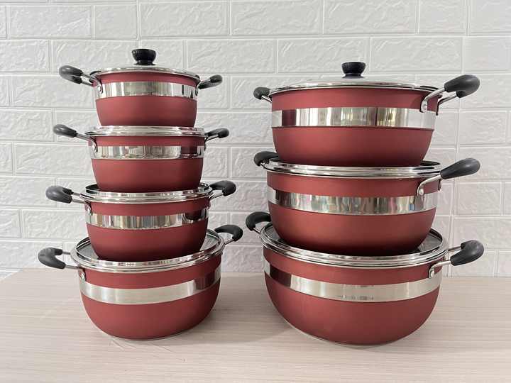 12pcs Stainless Steel Cookware Sets - Durable & Versatile