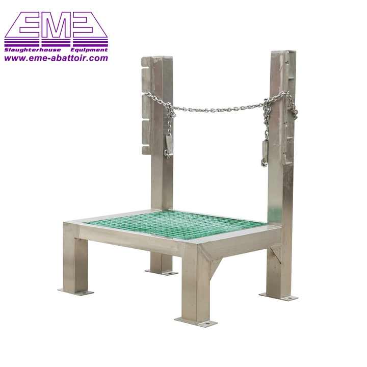 Slaughtering Process Platform for Cattle Cow Bleeding Skinning Cutting ...