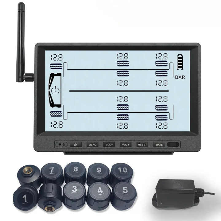 Heavy Duty 10-Wheel Digital TPMS for Commercial Trucks