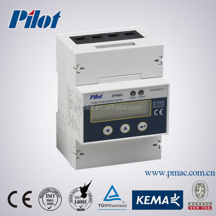 Pilot SPM93 DIN Three Phase Power Data Logger Accuracy Class 1 Digital ...