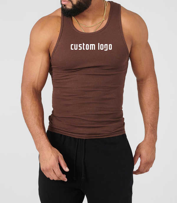 Custom Mens Gym Tank Top - Heavyweight Cotton & Logo