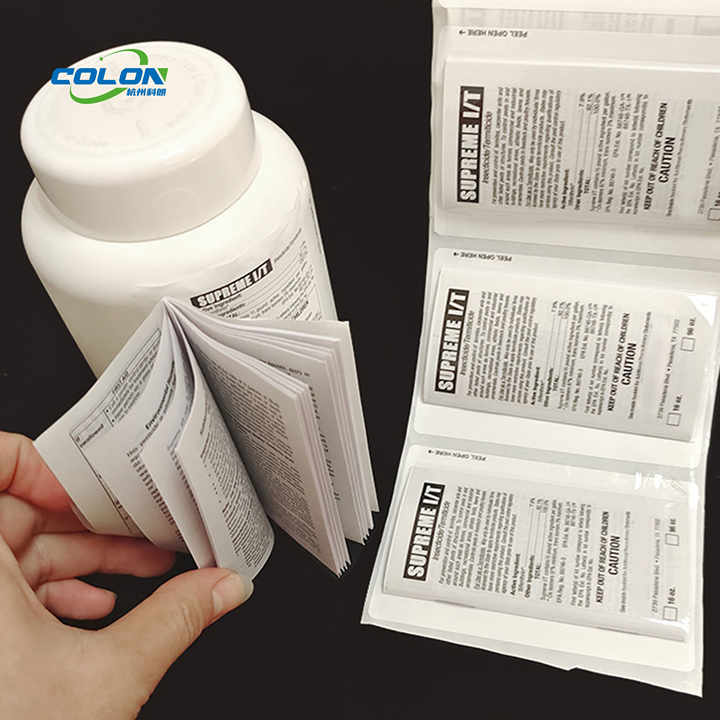 Multilayer Layer Top up Bottom Label Care Safe Handling Nstructions ...