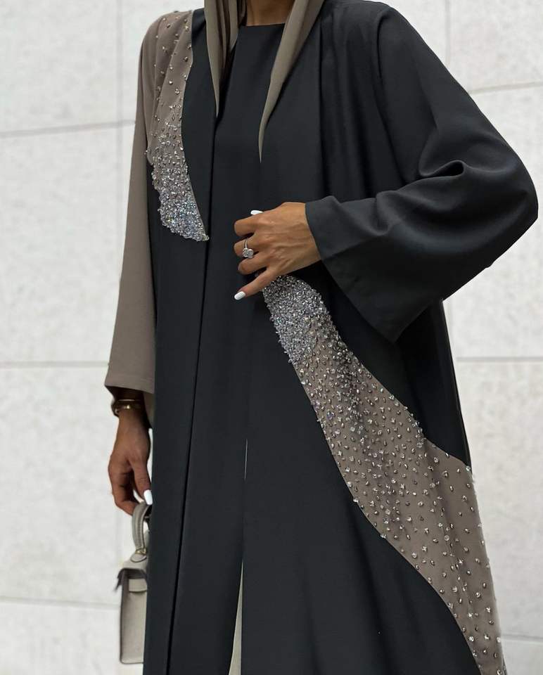 Elegance Black Abaya 2026 Wholesale Custom Eid Dubai Turkey Luxury ...