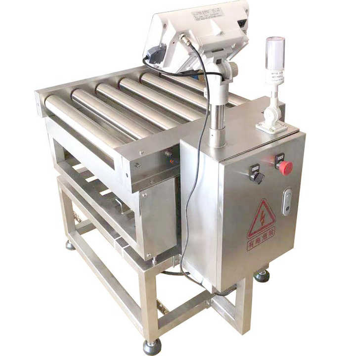 Industrial Dynamic Food Weight Checker With Roller Rejector Sortation Logistics Non-powered ...