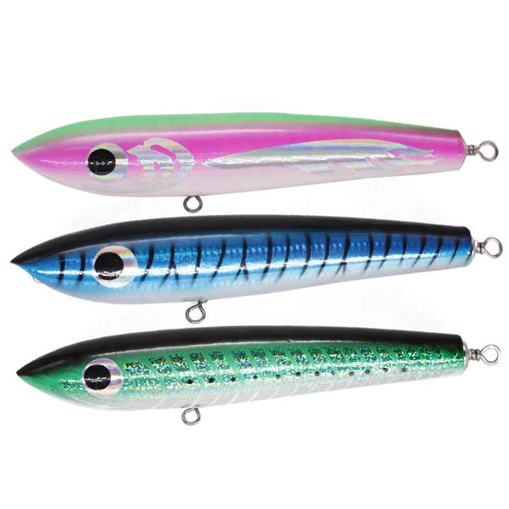 Wooden Pencil Big Game Wood Bait Trolling Lure 25cm Trolling Lures ...