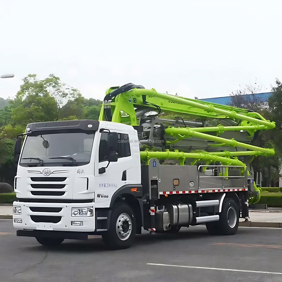 Concrete Machinery Two-axles Truck Mounted Concrete Pump 24m Concrete ...
