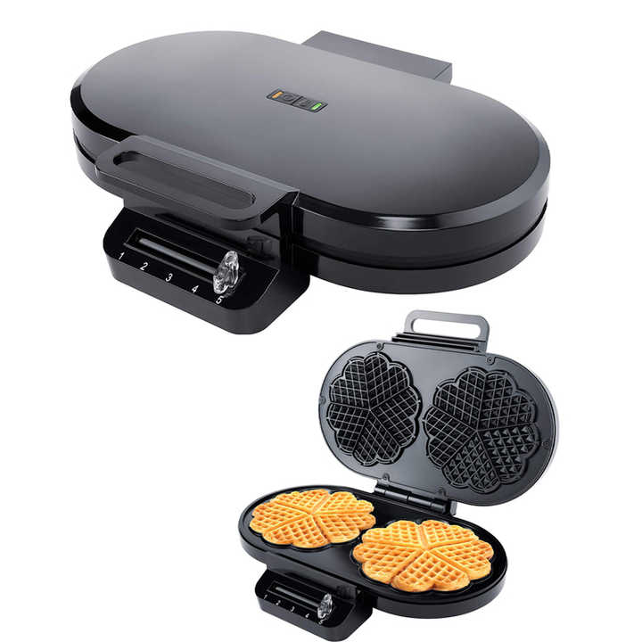 Aifa Double Dual Waffle Maker with Rotating Function for Stuffed Waffle ...
