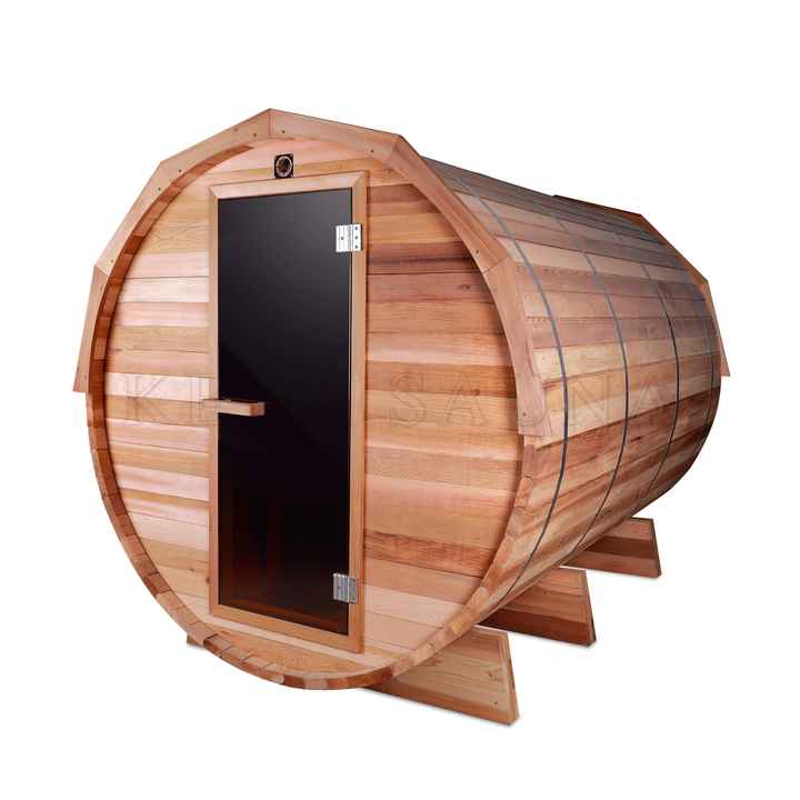 Keya Sauna tradicional de vapor seco al aire libre cedro madera Sauna ...