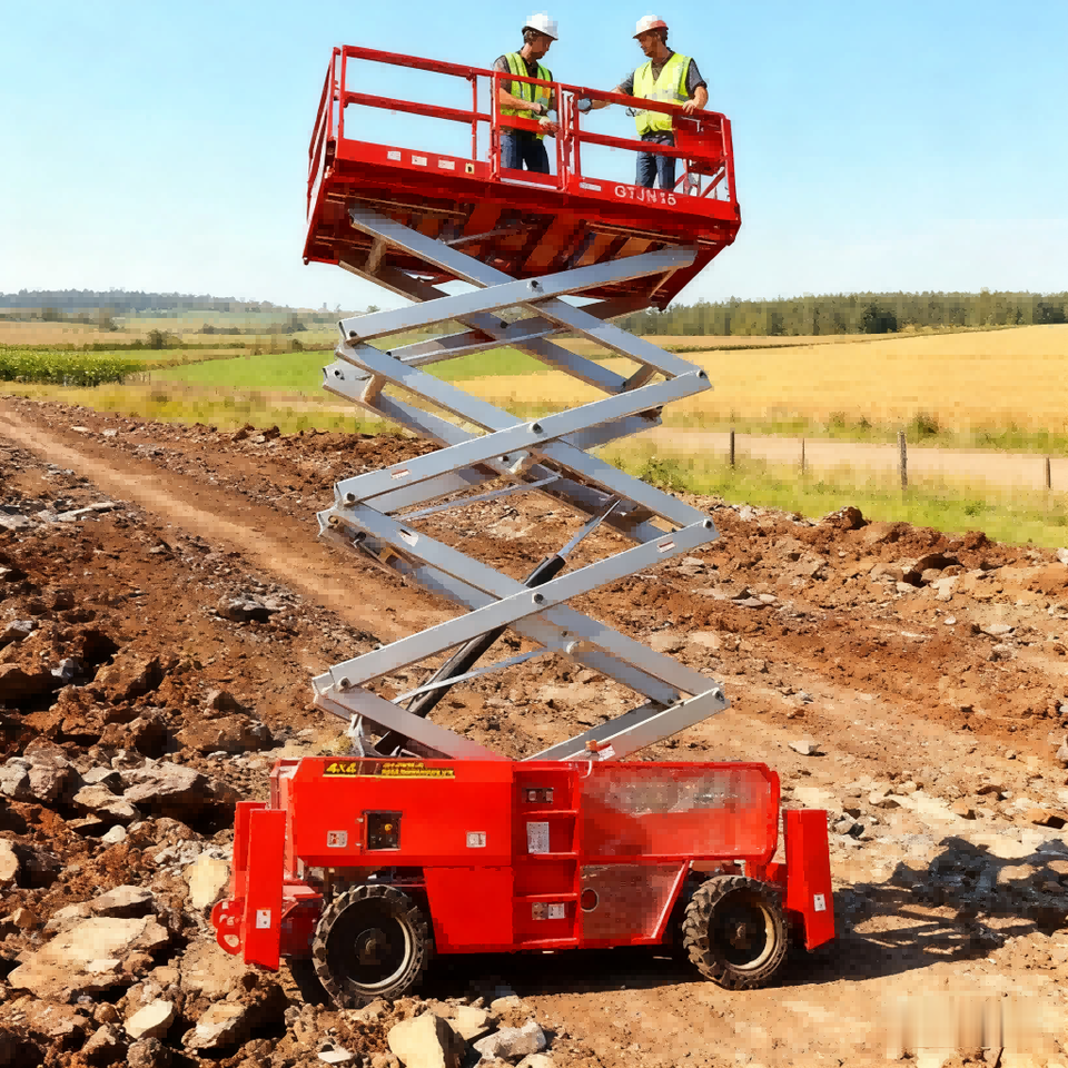 Rough Terrain Electric Aerial Work Platform Tracked Driven Crawler ...