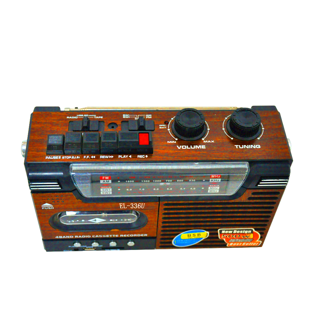 Portable Radio AM FM USB SD - Vintage & Modern Features