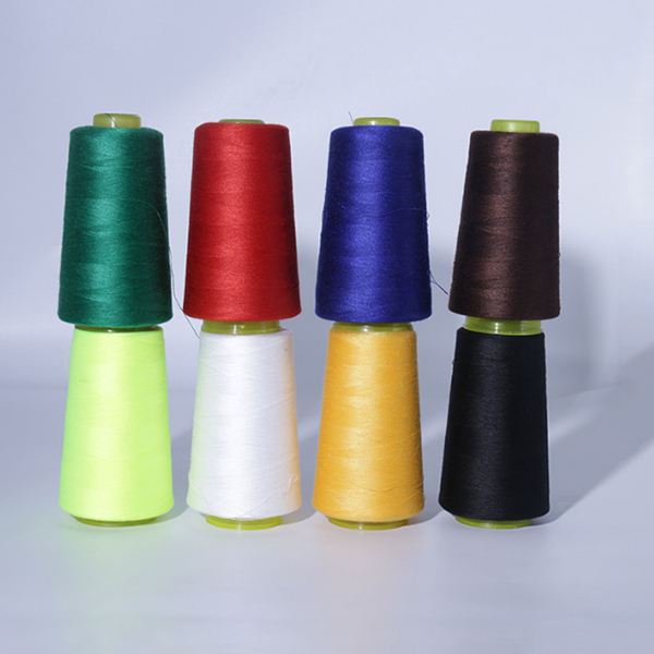Custom Color 402 5000YARDS Dyed Melange Yarn Sewing Machine Use 100% ...