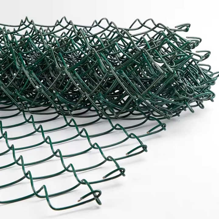 3 mm Galvanized PVC Coated Mesh Rolls Cyclone Wire Chain Link Fence Panels Chain Link Fence ...
