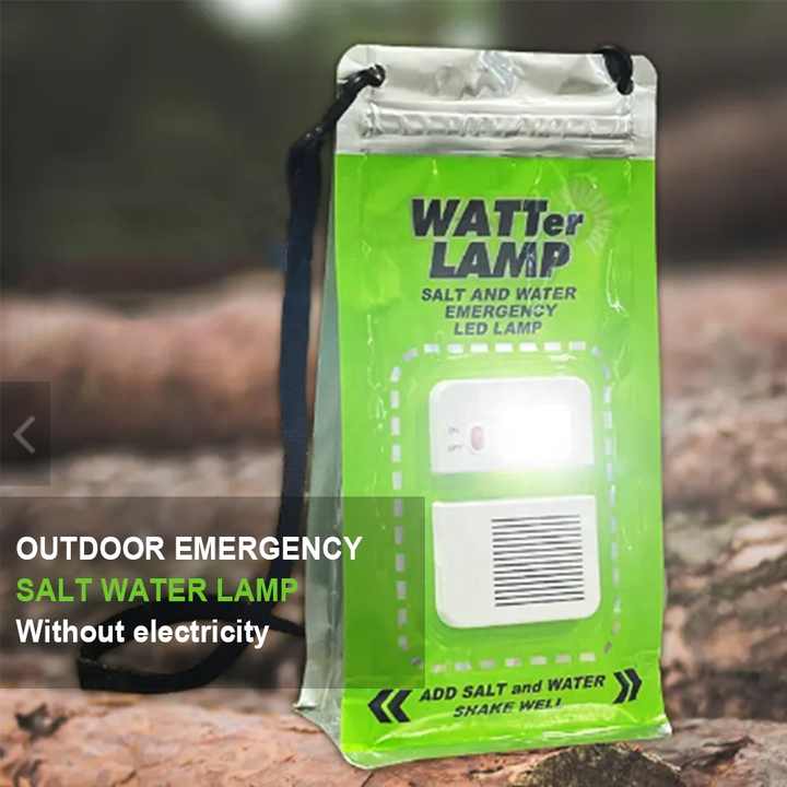 TAIKOO Water Salt Lamp - Portable Emergency Light Source